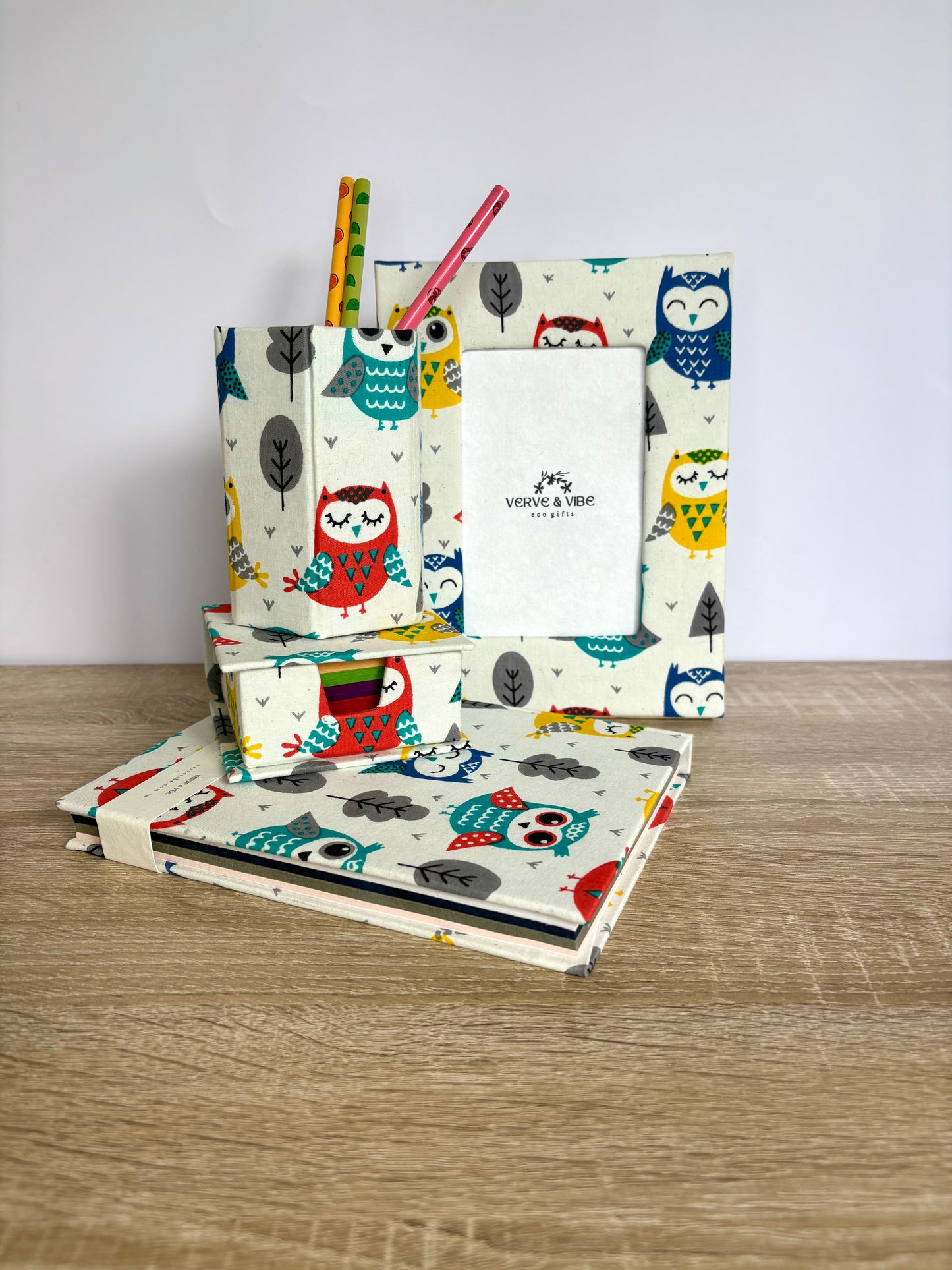 Hoot & Scribble - Kids' Photo Frame, Fabric & Recycled Paperboard ...